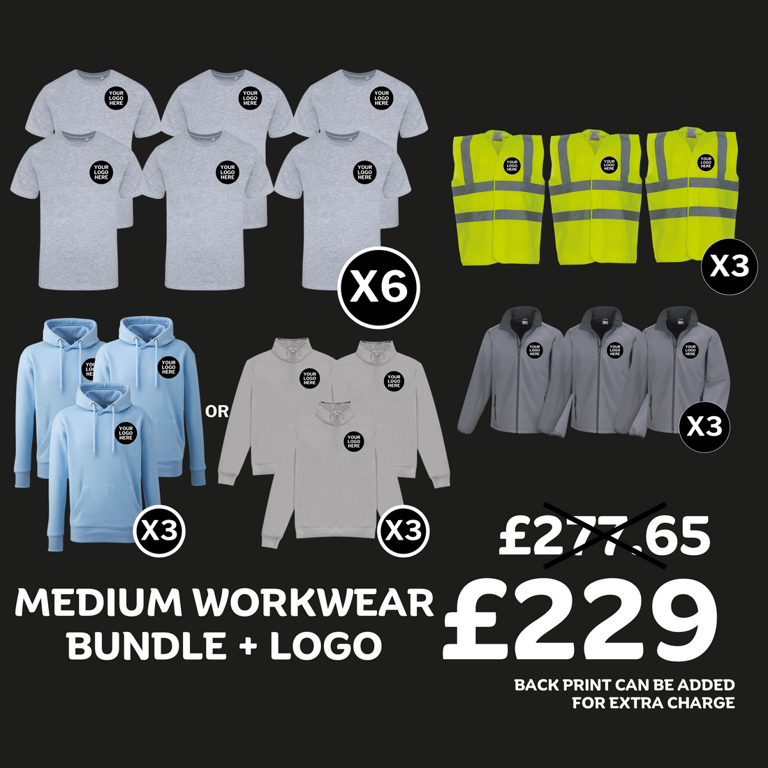 Medium Workwear Bundle + Logo – theprinthive